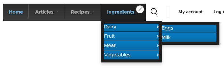 Configuring A Simple Three Level Drop Down Menu How To Configure Tb Mega Menu Drupal Wiki