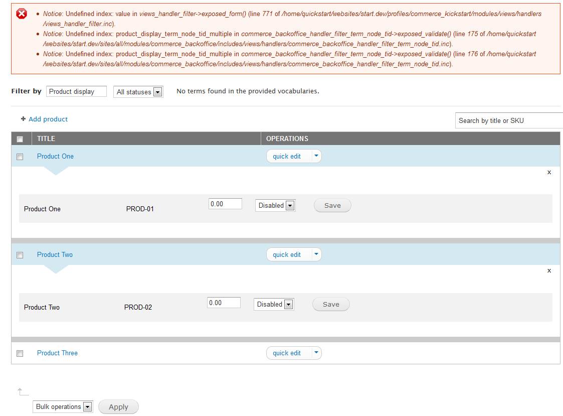 Doesn't work on commerce kickstart 7.x-1.11 [#1847470] | Drupal.org