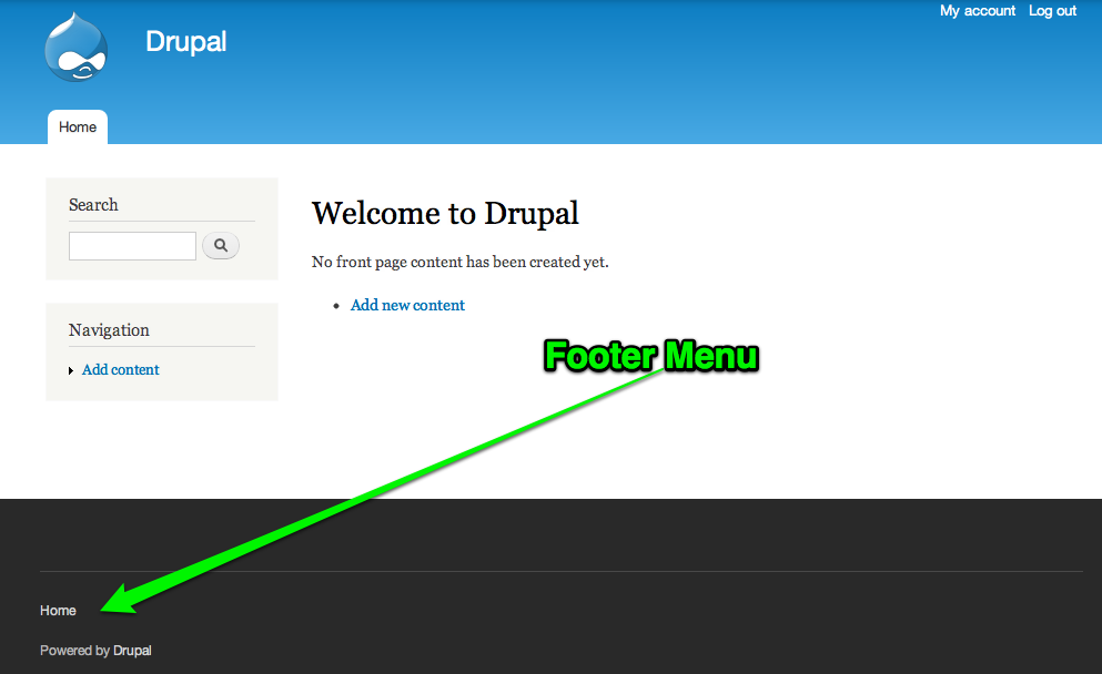 Add a Footer menu to the built-in system menus [#891670] | Drupal.org