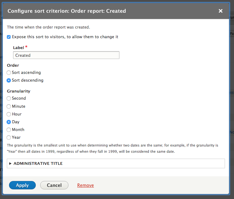 Creating a report in Views | Commerce Reporting | Drupal Wiki guide on Drupal.org
