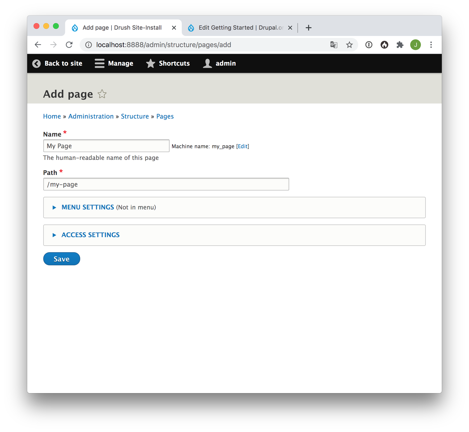 Getting Started | Simple Page Manager | Drupal Wiki guide on Drupal.org