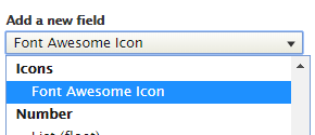 Using the Font Awesome Icon field | Font Awesome Icons | Drupal Wiki guide on Drupal.org