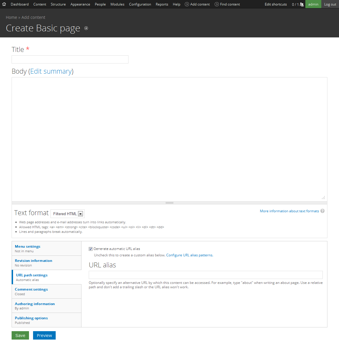 Adminimal Screenshots [#1821154] | Drupal.org