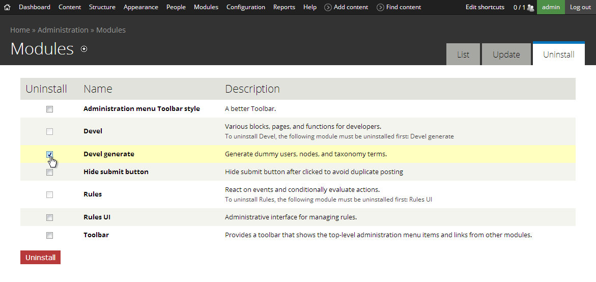 Adminimal Screenshots [#1821154] | Drupal.org