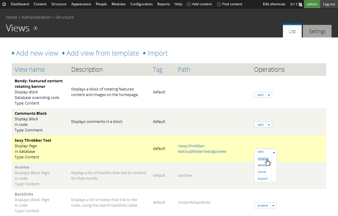 Adminimal Screenshots [#1821154] | Drupal.org