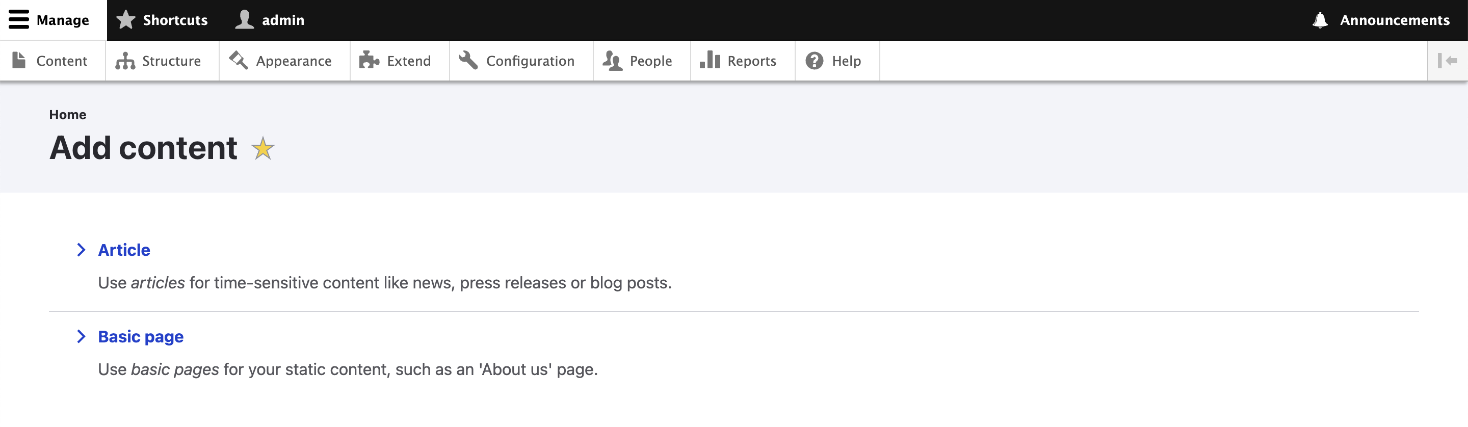 Managing content | Administering a Drupal site | Drupal Wiki guide on ... Managing content | Administering a Drupal site | Drupal Wiki guide on ...