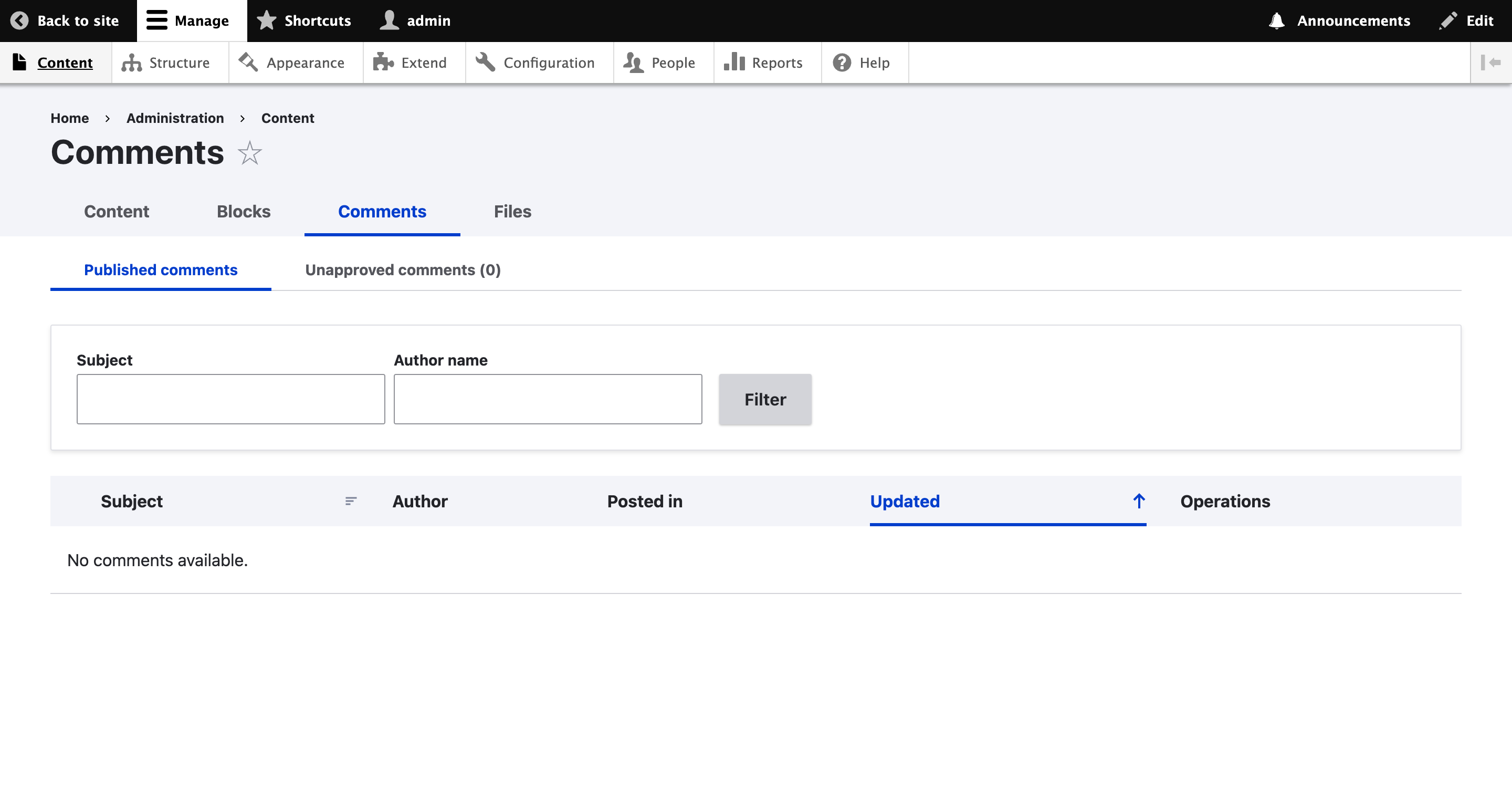 Managing content | Administering a Drupal site | Drupal Wiki guide on ... Managing content | Administering a Drupal site | Drupal Wiki guide on ...