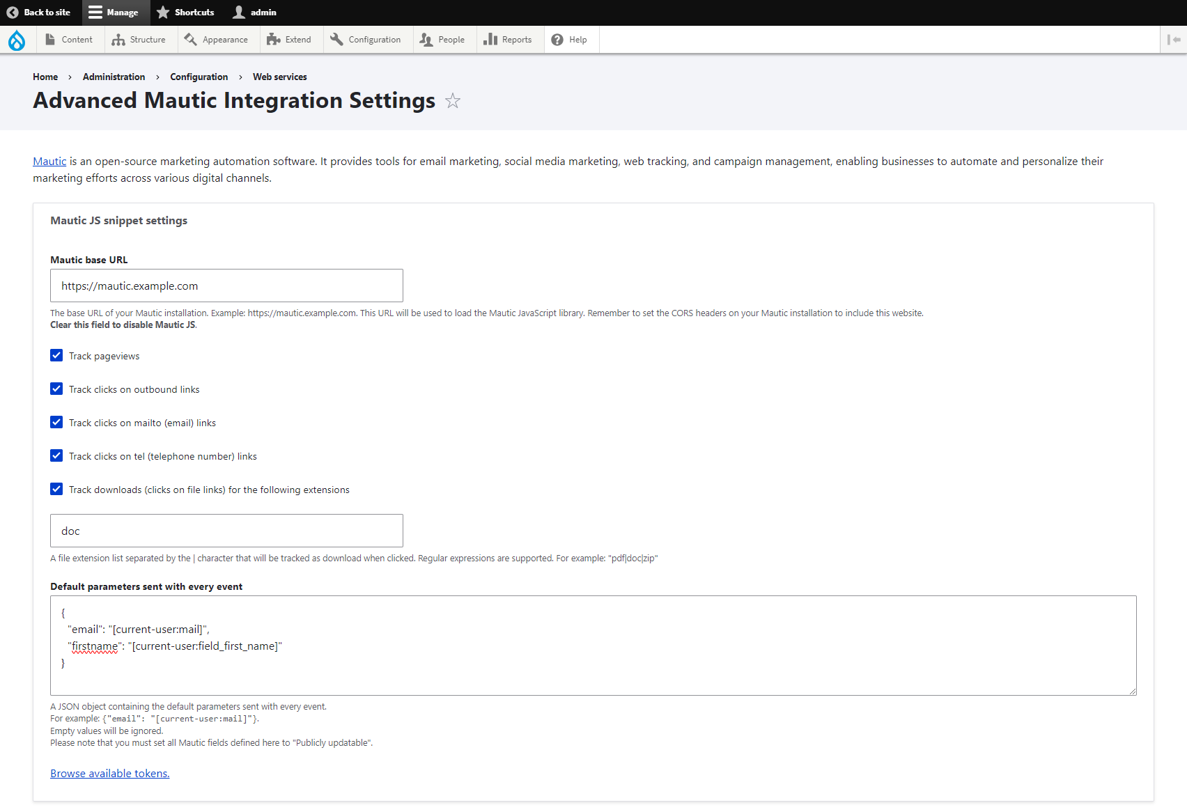 Advanced Mautic Integration | Drupal.org