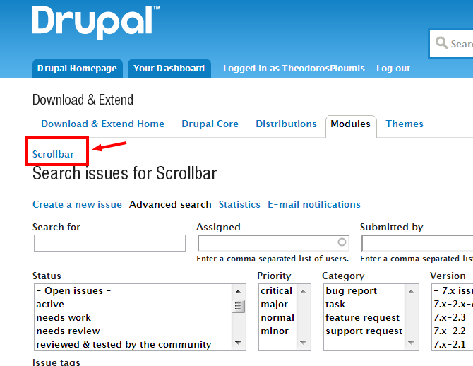 Add a Project link on empty issue listing pages [#2113959] | Drupal.org
