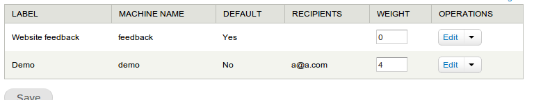Add generic weighting (tabledrag) support for config entities (DraggableListController ...