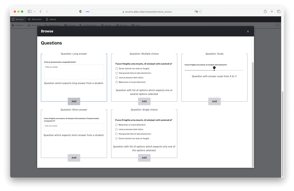 Anu LMS overview | Anu LMS - The Drupal Learning Management System | Drupal Wiki guide on Drupal.org