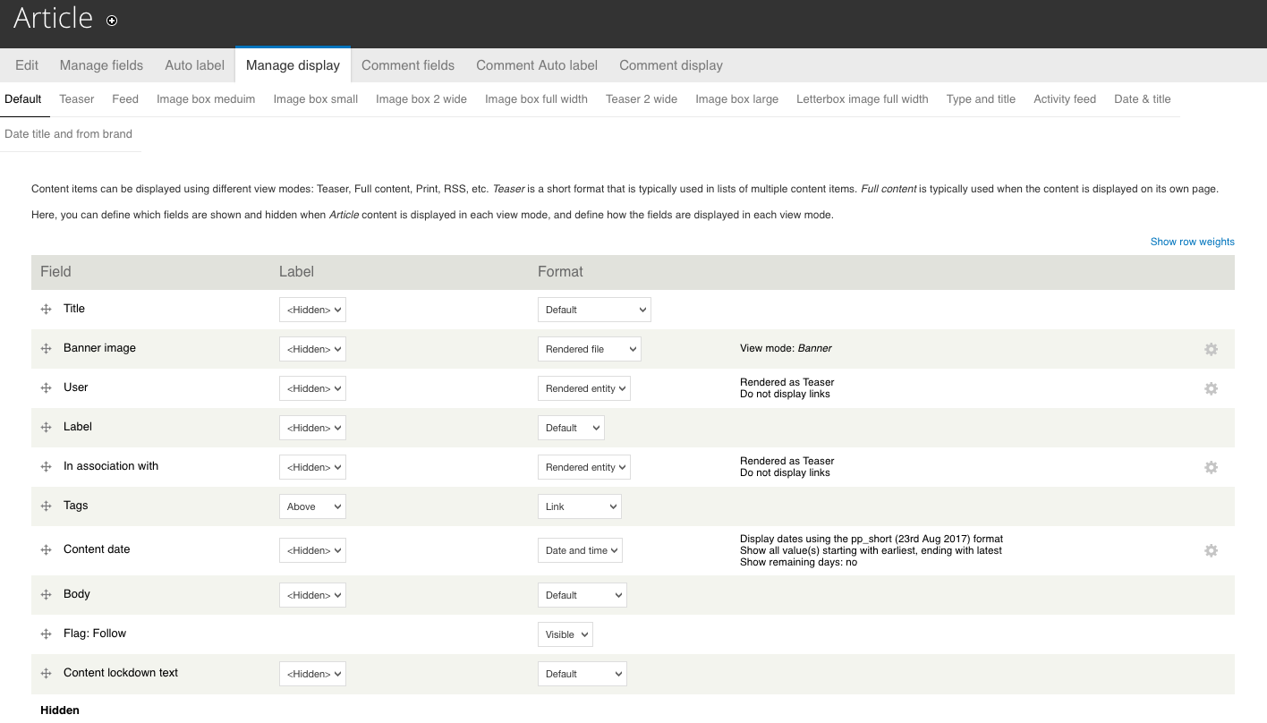 Entity Display Configuration Export Entity Display Drupal Wiki Guide On