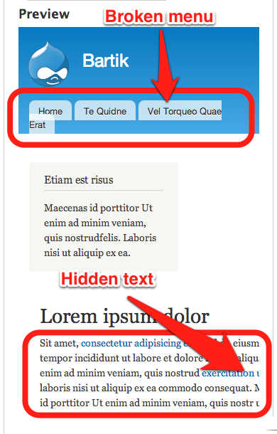 Bartik color settings not responsive [#1872598] | Drupal.org
