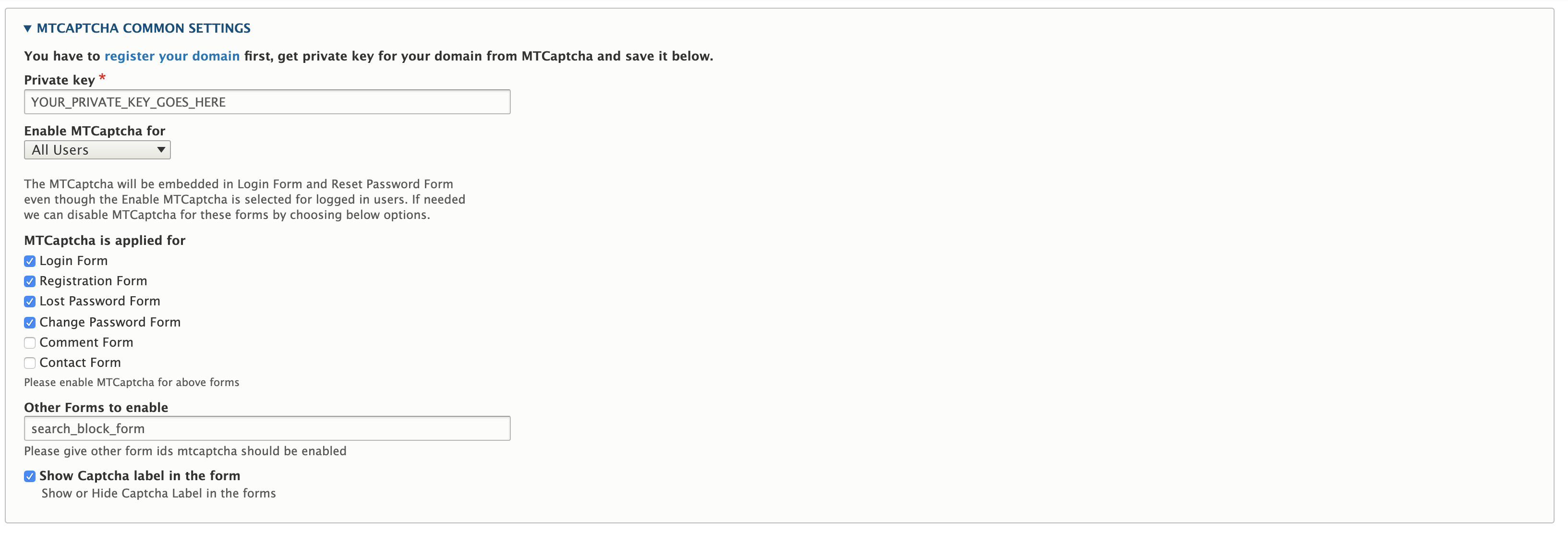 MTCaptcha | Drupal.org