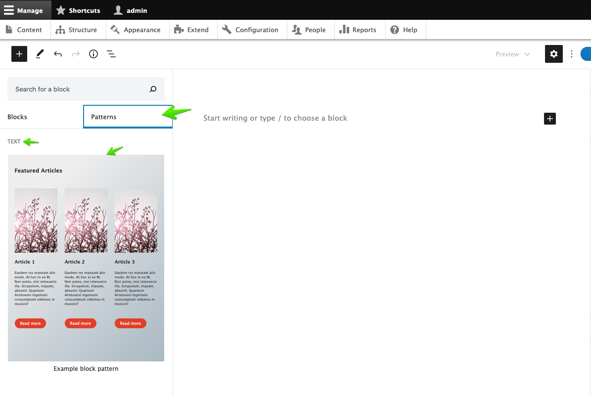 Creating Block Patterns Gutenberg Drupal Wiki Guide On 4781