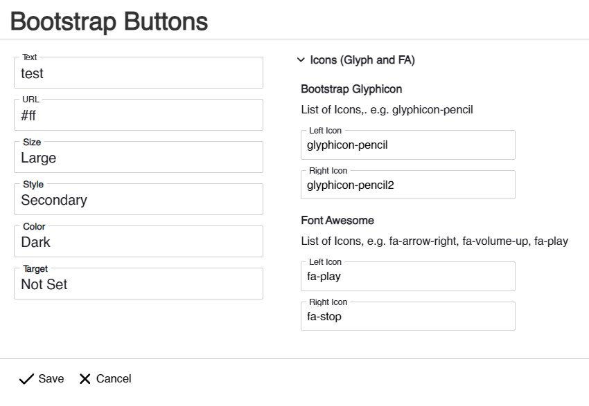 Bootstrap Buttons (for CKeditor5) | Drupal.org