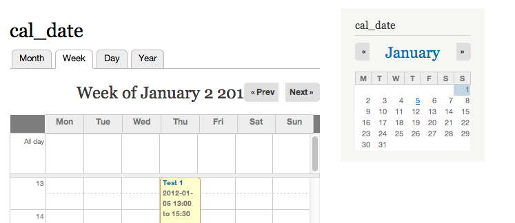 Dates missing in week view, possible Fix [#1248002] | Drupal.org