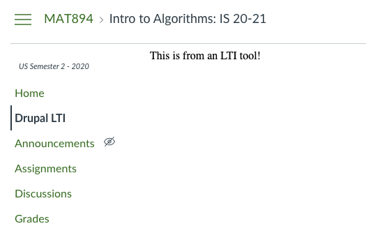Canvas LTI | Drupal.org