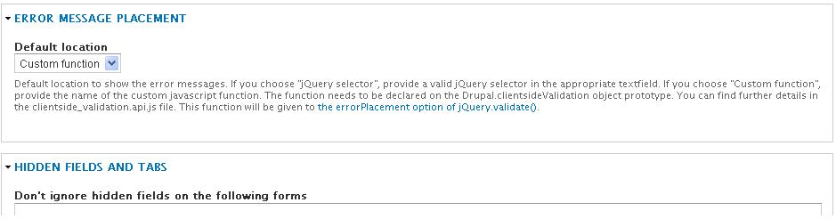 Error message placement & custom function [#1817596] | Drupal.org