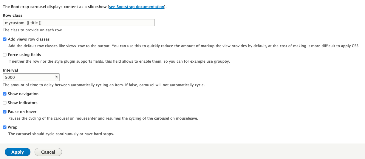 Carousel Views Bootstrap Drupal Wiki Guide On