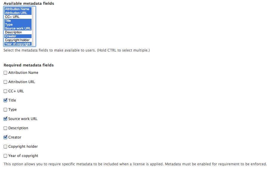 Creative Commons | Customizing the Forms for Staff and Producers | Drupal Wiki guide on Drupal.org