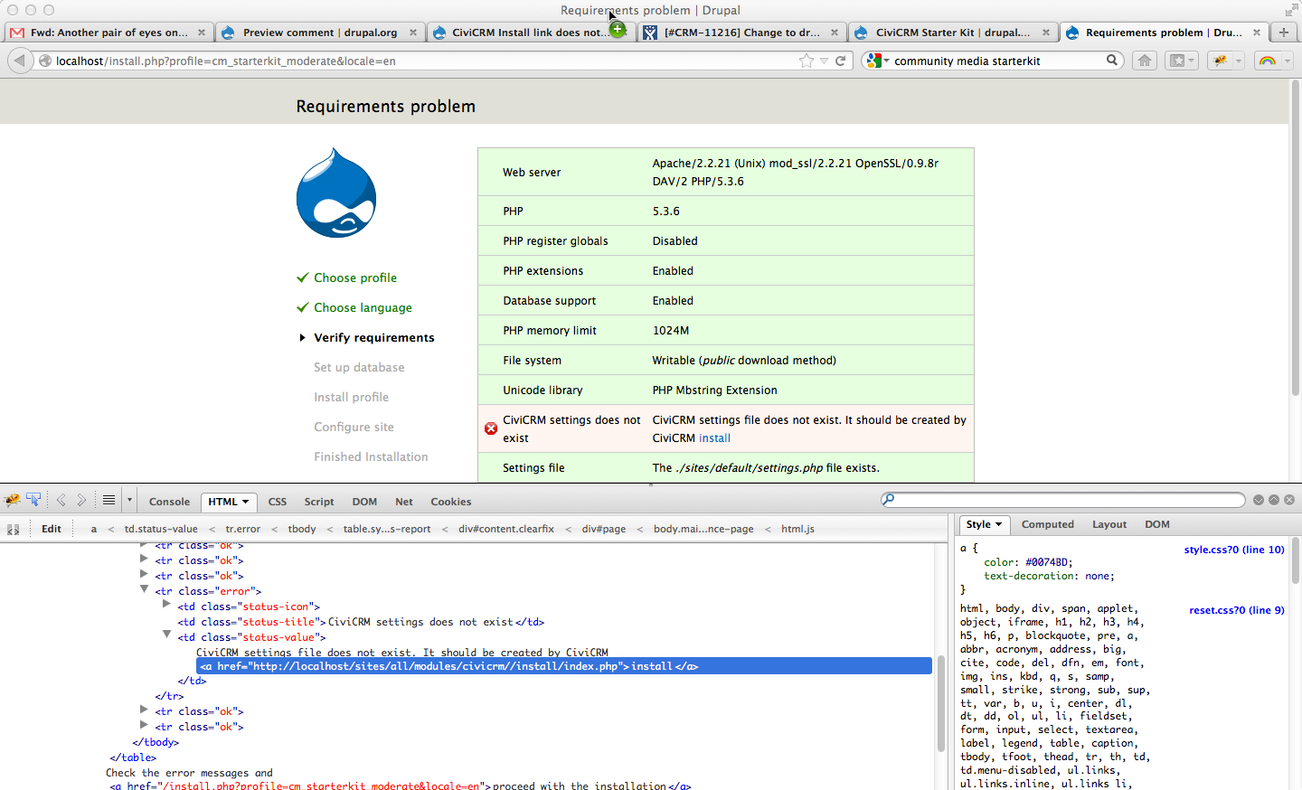 Issue with CiviCRM paths after install [#1835514] | Drupal.org