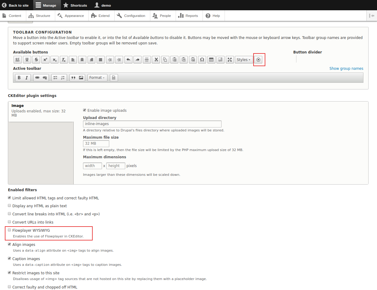 Flowplayer | Drupal.org