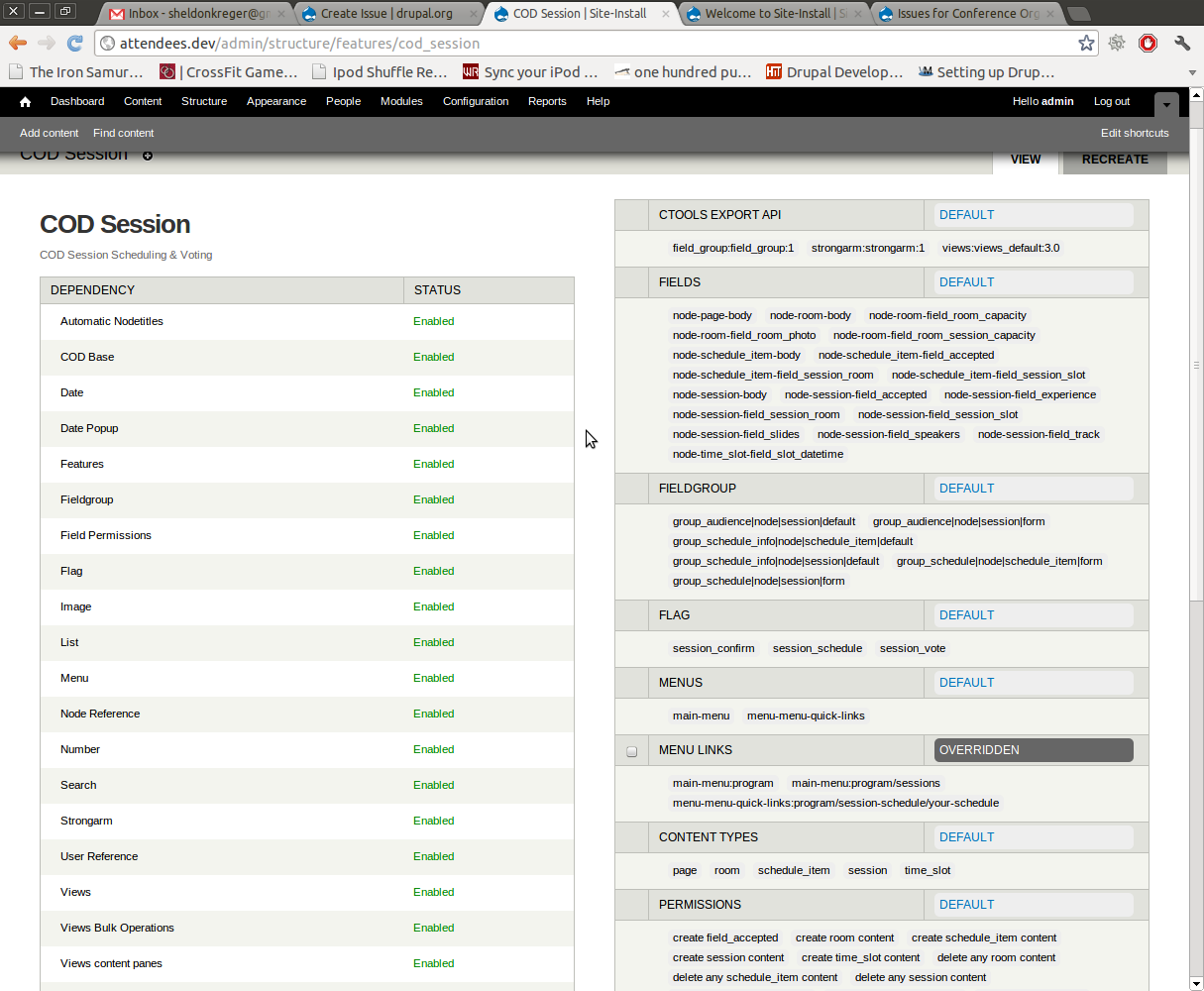cod_session is overridden upon fresh installation [#1683368] | Drupal.org