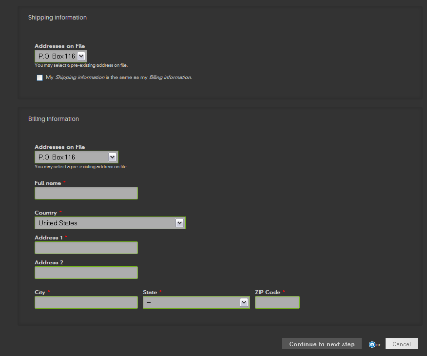 Address book field in shipping information [#1697698] | Drupal.org
