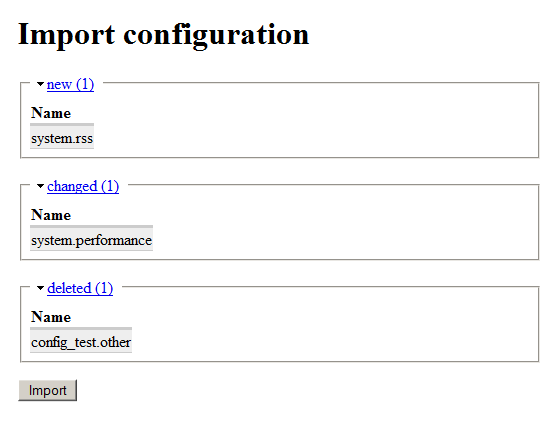 Allow importing and synchronizing configuration when files are updated [#1447686] | Drupal.org