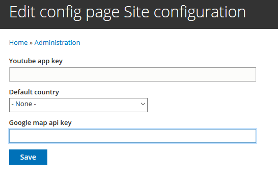 Usage of ConfigPages | Config Pages | Drupal Wiki guide on Drupal.org
