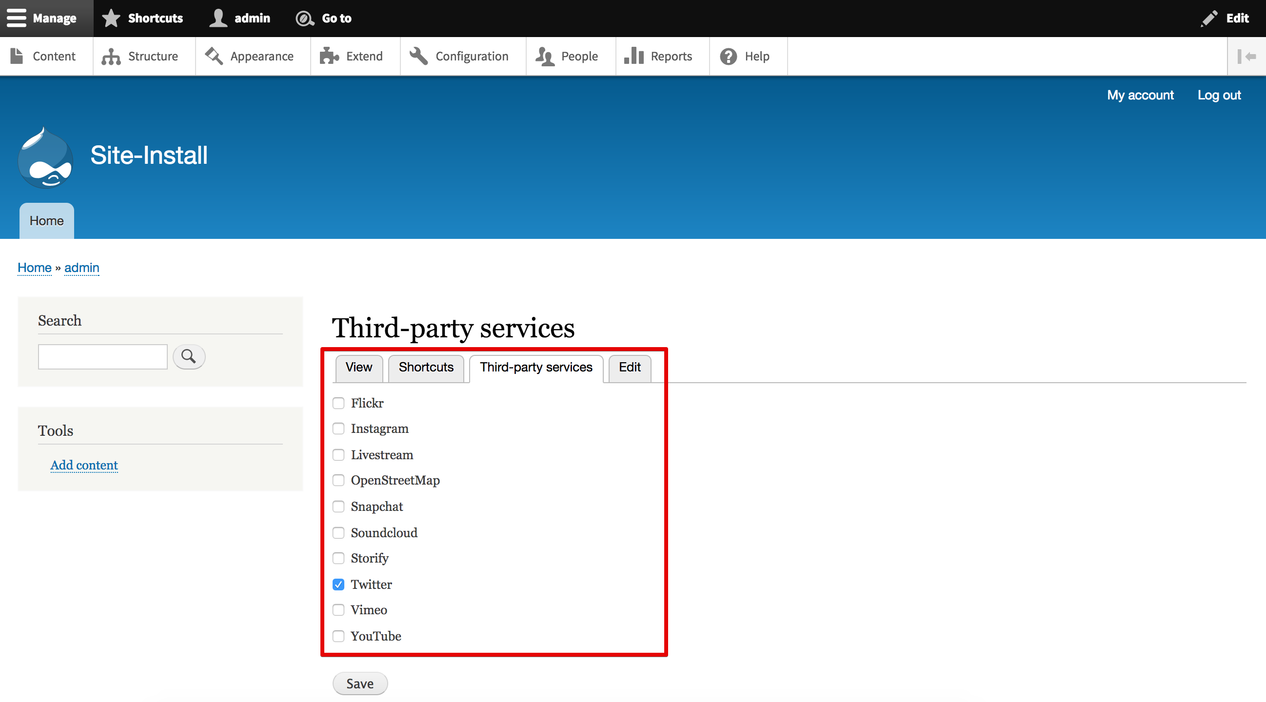 Third-party services | Drupal.org