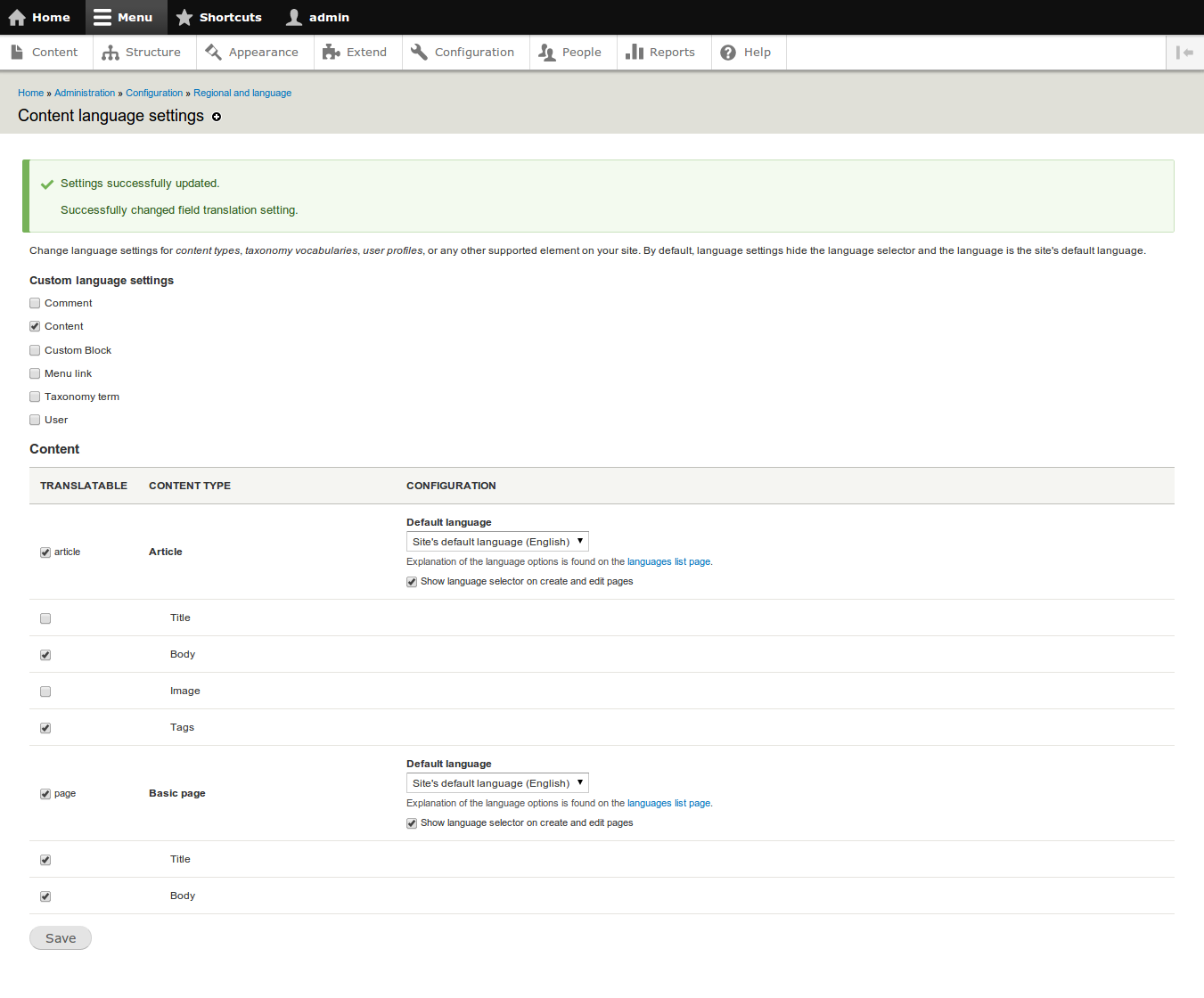 Non Configurable Control Meaning