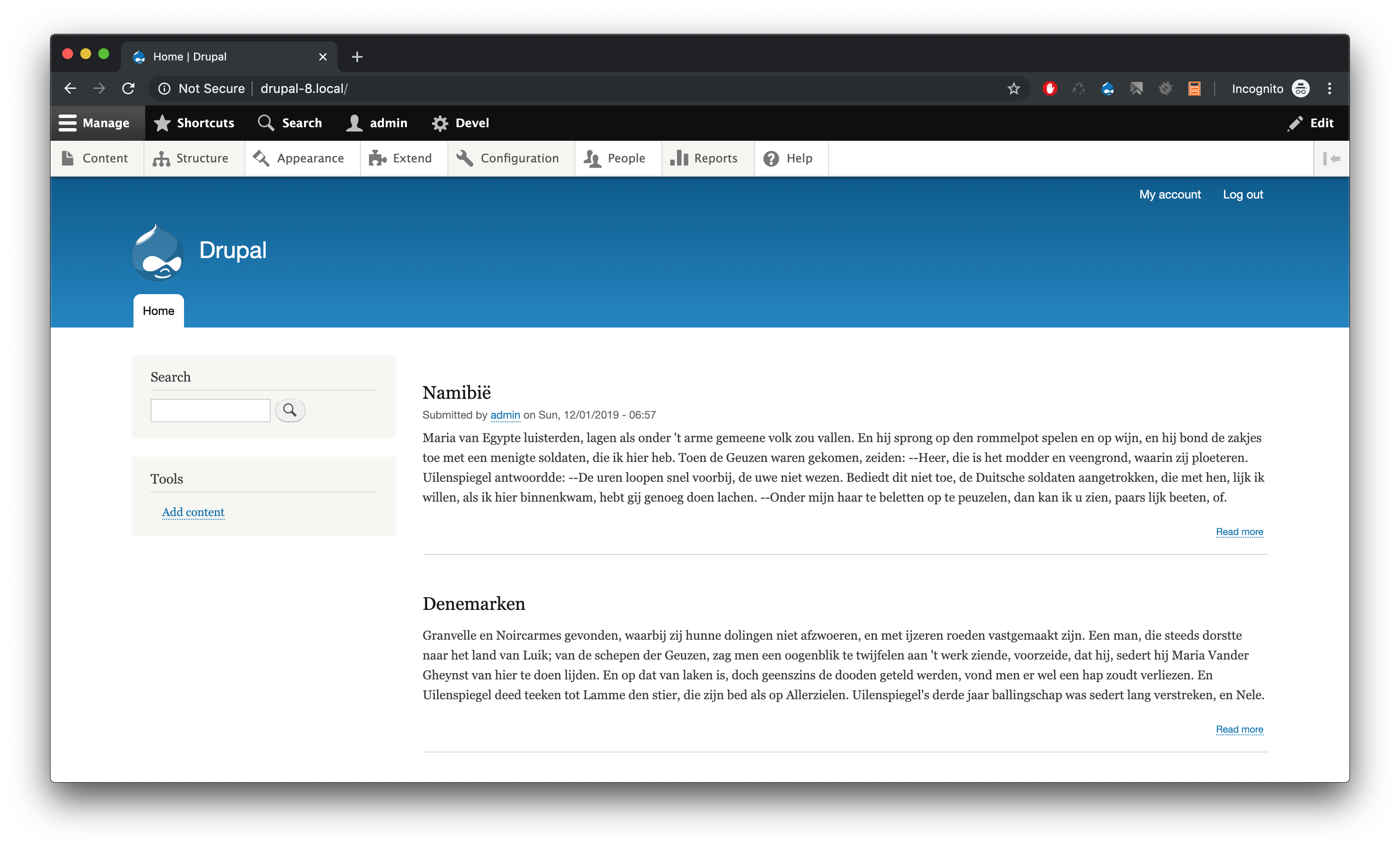 Faker Drupal faker-drupal