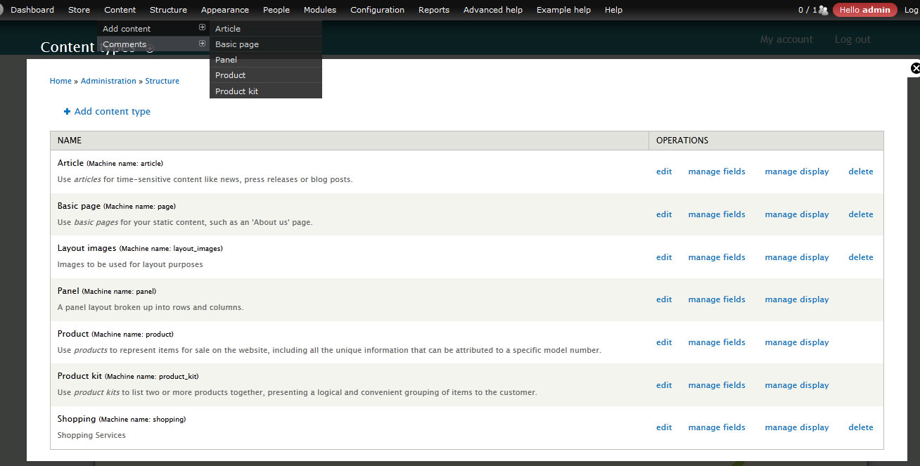 'Content -> Add content type' is missing two content types [#221797 ...