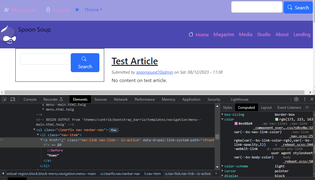Implementing Theme Toggler With Barrio Bootstrap 5 Theme | Bootstrap ...
