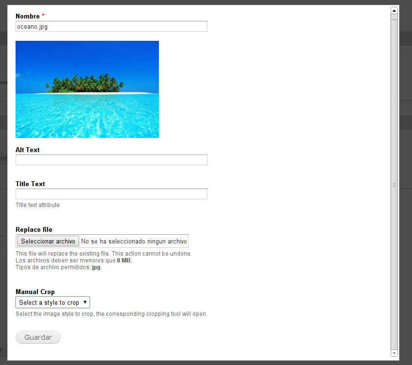 Crop interface disapeared in media 7.x-2.0-unstable7 [#1856592] | Drupal.org