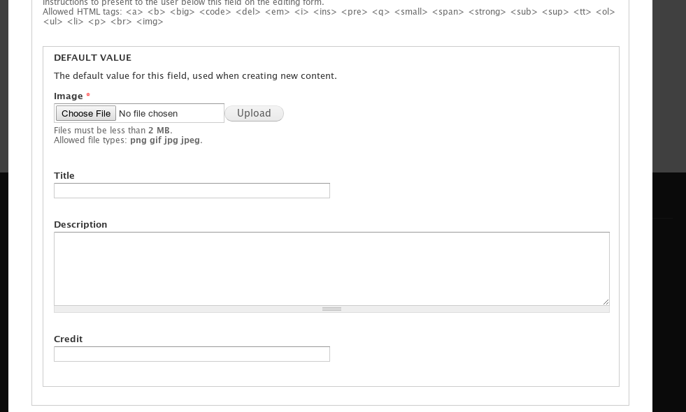Any required fields in a Multifield must have a default value when adding to an entity type ...