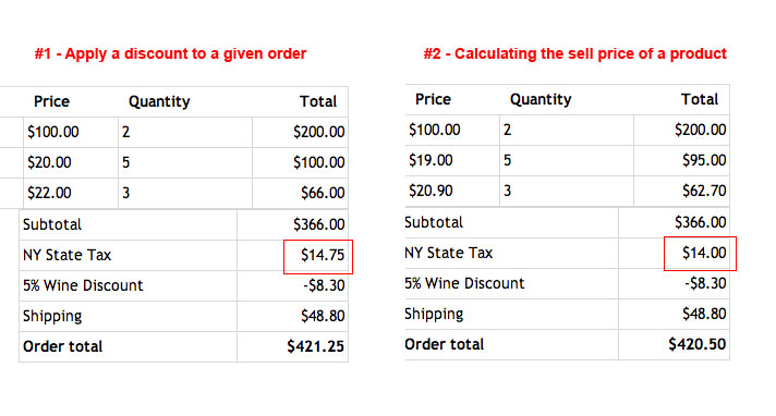 Product discounts: Taxes should applied to SUBTOTAL minus DISCOUNT ...