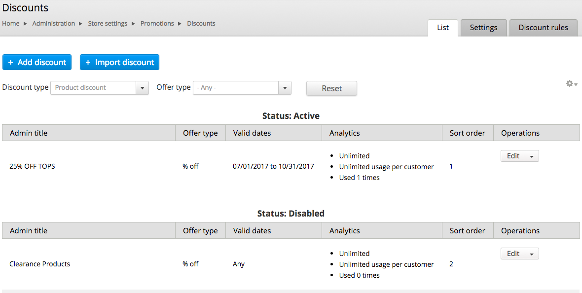 Commerce Discount | Contributed modules | Drupal Wiki guide on Drupal.org