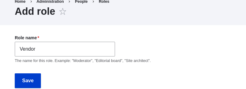 7.3. Creating a Role | Chapter 7. Managing User Accounts | Drupal User Guide guide on Drupal.org