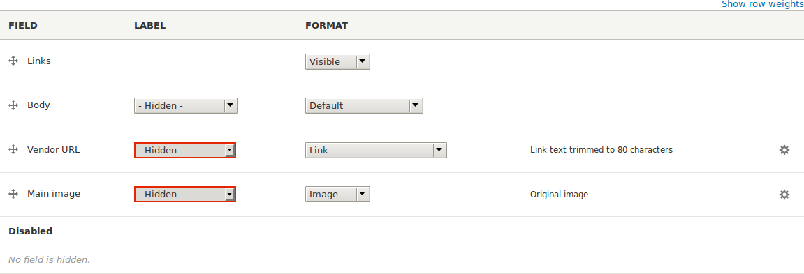 6.11. Changing Content Display | Guía de usuario de Drupal 8 guide on Drupal.org