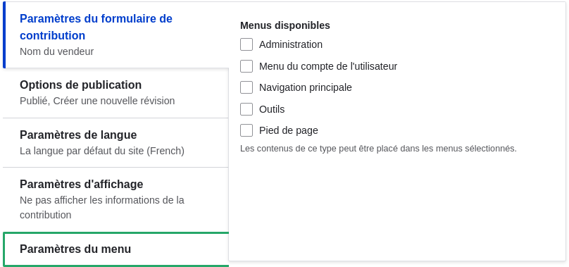 6.1. Ajouter un type de contenu | Chapitre 6. Mise en place de la structure du contenu | Guide d ...