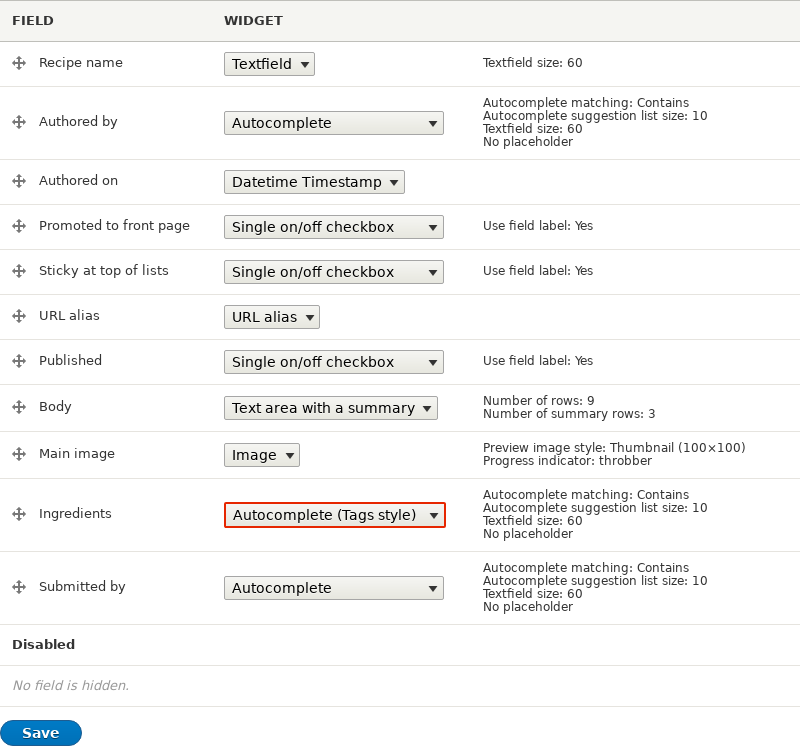 6.9. Changing Content Entry Forms | Chapter 6. Setting Up Content ...
