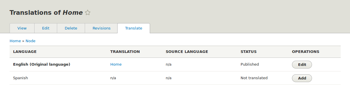 10.4. Translating Content | Bab 10. Membuat Situs Anda Multilingual | Pedoman Pengguna Drupal 8 ...