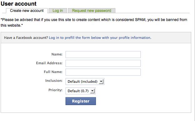FB Connect showing fields from XMLSitemap [#1553014] | Drupal.org