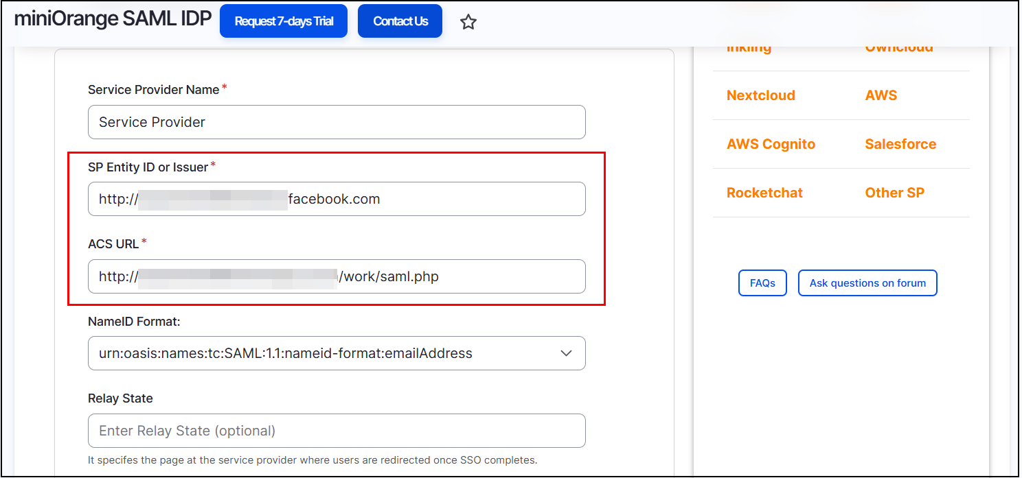 SSO setup with Workplace using Drupal IdP | SAML IDP 2.0 Single Sign On (SSO) - SAML Identity ...