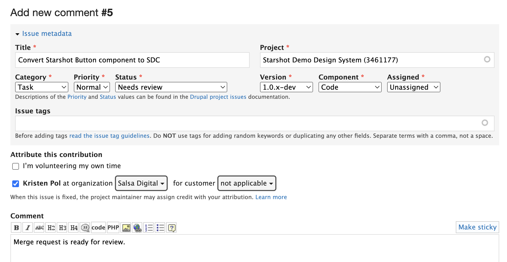 SDDS development guide | Starshot Demo Design System | About guide on Drupal.org