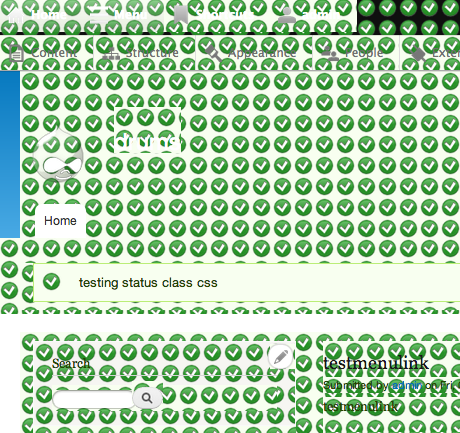 Independent .status HTML class triggers message/icon styling [#1906208 ...