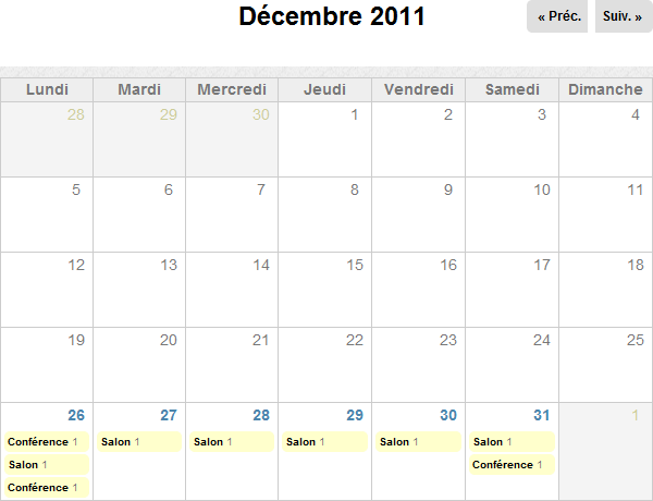 Viewing events count grouped by taxonomy on calendar [#1397900 ...